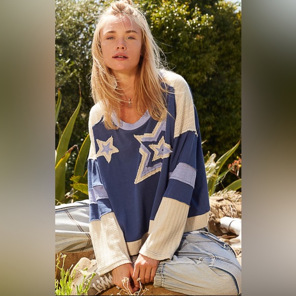 POL | Sweaters | Reduced Pol Star Patched Top | Poshmark